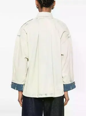 Erika Cavallini Cut-out Detail Denim Jacket