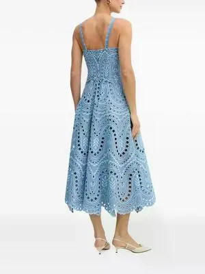 Charo Ruiz Ibiza Solance Broderie Anglaise Midi Dress