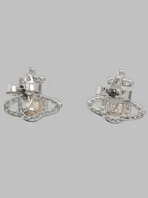 VIVIENNE WESTWOOD Orb Stud Earrings With Pearl And Crystals