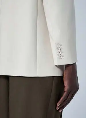 Saint Laurent Yves Single-breasted Blazer - Cream