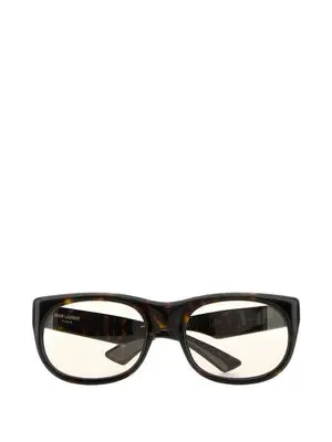 Saint Laurent Rectangle Sunglasses With Side Logo Motif