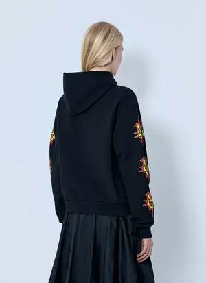 Balenciaga Medium Fit Hoodie With Graphic Motifs
