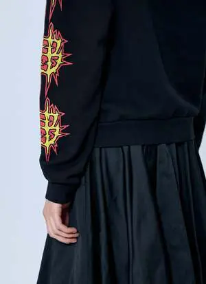 Balenciaga Medium Fit Hoodie With Graphic Motifs