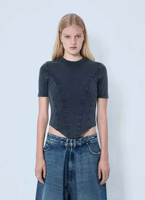 Balenciaga Paneled T-shirts For Women