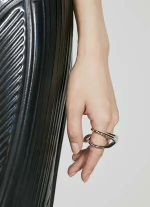 MUGLER V Ring In Brass