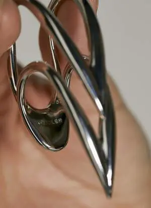 MUGLER V Ring In Brass