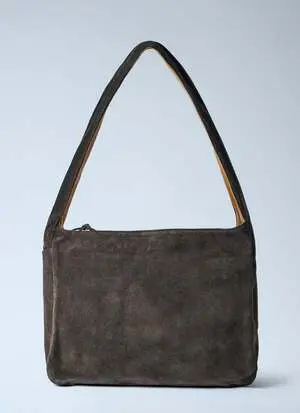 Our Legacy Grande Brick Suede Shoulder Bag - Brown