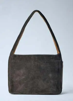 Our Legacy Grande Brick Suede Shoulder Bag - Brown