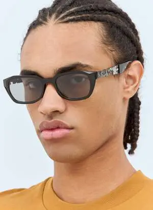 A BATHING APE Rectangular Sunglasses With Logo Temples