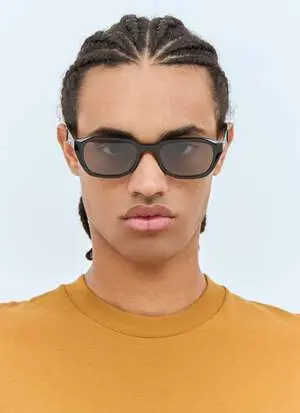 A BATHING APE Rectangular Sunglasses With Logo Temples
