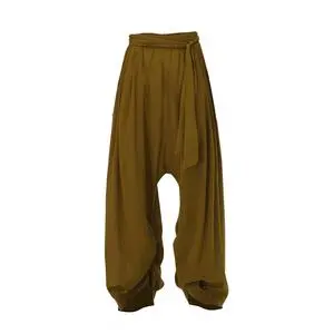 ZHENABIA Harem Pants With Belted Waist