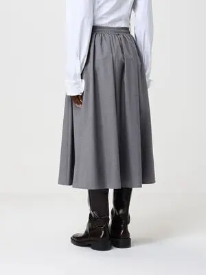 Max Mara Grey Virgin Wool Skirt