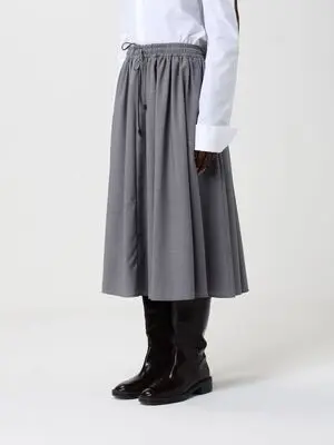 Max Mara Grey Virgin Wool Skirt