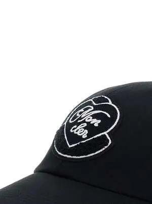 Moncler Cotton Baseball Cap With Logo Embroidery - Multicolor
