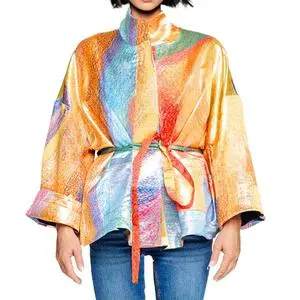 MAXJENNY Kasthall Print Square Boxy Jacket - Yellow