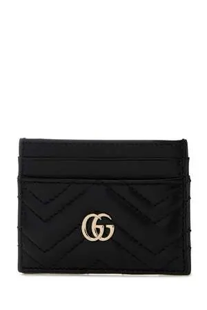 Gucci Leather Card Holder - Black