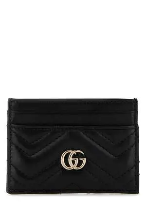 Gucci Leather Card Holder - Black