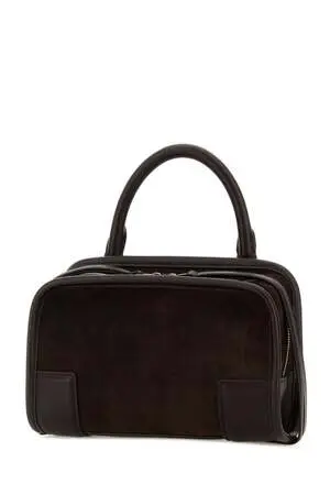 Loewe Dark Leather Mini Amazona Handbag