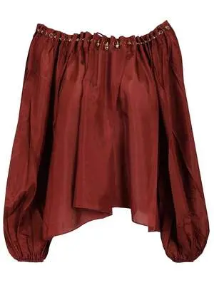 Zimmermann ZIMMERMANN Aster Silk Blouse With Ruffles Multicolor