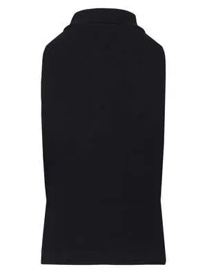 Miu Miu Sleeveless Embroidered Logo Piquet Polo Shirt