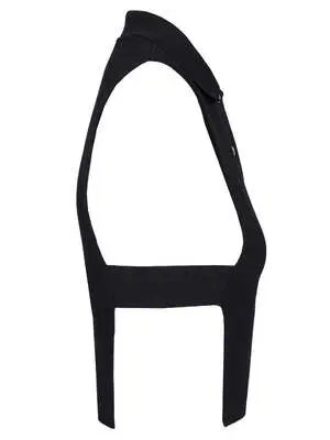 Miu Miu Sleeveless Embroidered Logo Piquet Polo Shirt