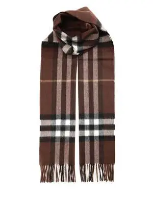 Burberry Check Scarf - Brown