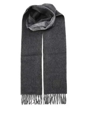 Loewe Scarf With Fringes - Blue