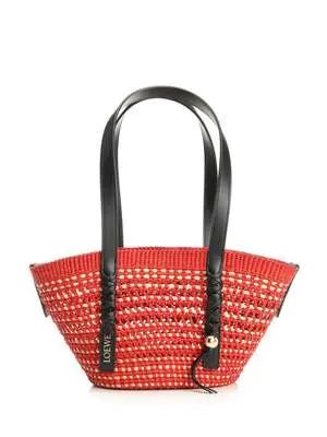 Loewe LOEWE Paula's Ibiza Small Braid Bag Red