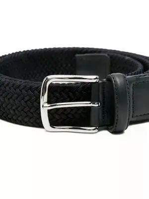 Jacob Cohen Braided Leather Trim Belt