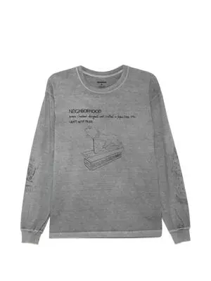 NEIGHBORHOOD Graphic-print Long-sleeve T-shirt - Grey