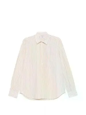 Aspesi Vertical-stripe Long-sleeve Shirt - Neutrals