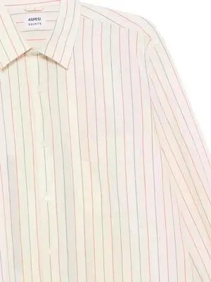 Aspesi Vertical-stripe Long-sleeve Shirt