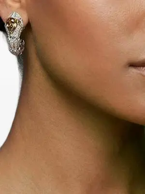 HYT JEWELRY Serpentine Diamond Earrings - Silver