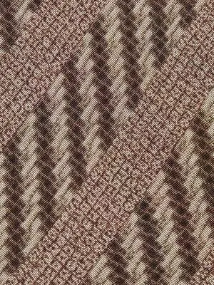 Giorgio Armani Silk Diagonal-stripe Neck Tie - Brown