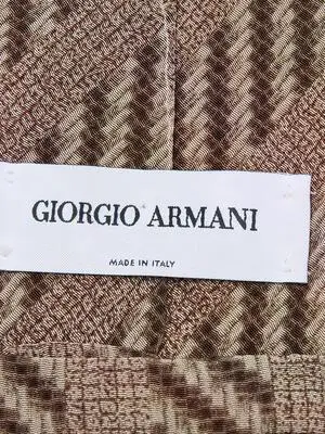 Giorgio Armani Silk Diagonal-stripe Neck Tie