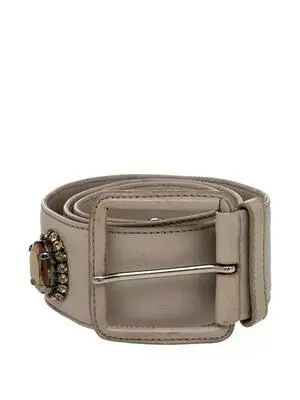 Miu Miu Embellished Leather Belt