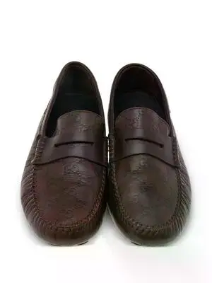Gucci Guccissima Leather Penny Loafers