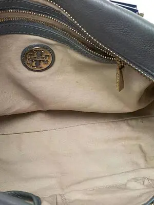 Tory Burch Patent Leather Trim Tote Bag