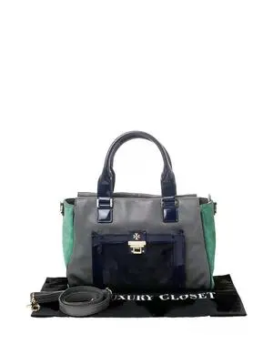 Tory Burch Patent Leather Trim Tote Bag