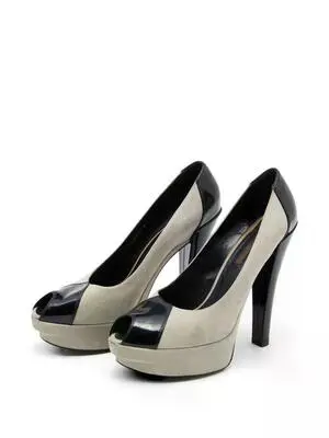 LOUIS VUITTON Peep-toe Platform Pumps - Neutrals