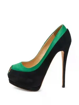 GIUSEPPE ZANOTTI Peep-toe Platform Pumps - Black