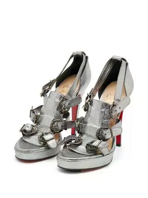 CHRISTIAN LOUBOUTIN Metallic Platform Sandals
