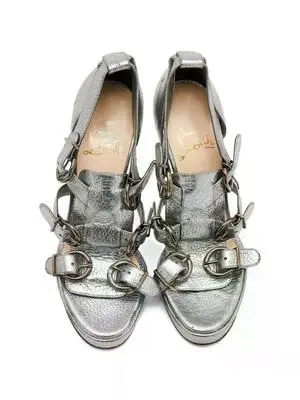 CHRISTIAN LOUBOUTIN Metallic Platform Sandals