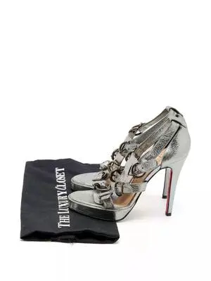 CHRISTIAN LOUBOUTIN Metallic Platform Sandals