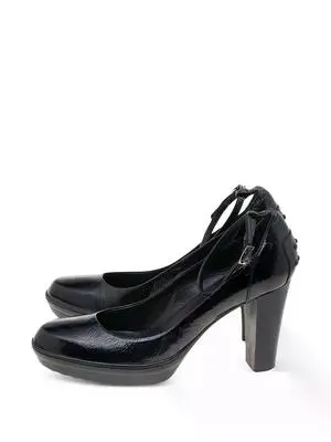 TOD'S Patent Leather Buckle-strap Pumps