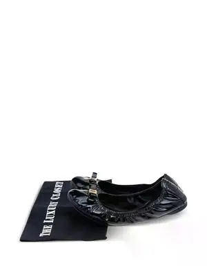 Tory Burch Patent Leather Scrunch Ballet Flats