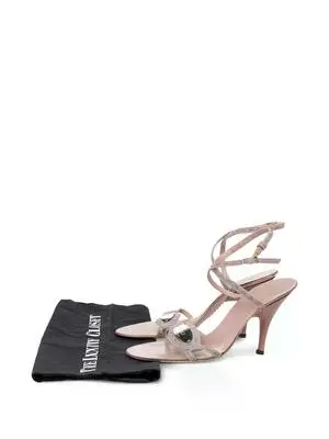 Fendi Selleria Ankle Strap Heeled Sandals