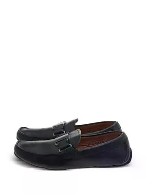 TOD'S Calf Leather Buckle Detail Loafers