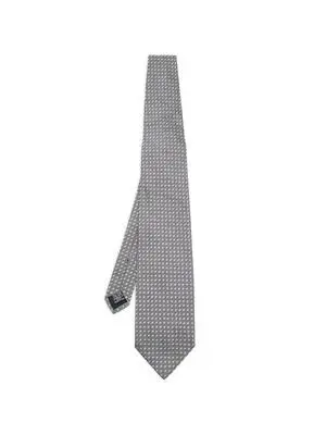 BOSS Square-patterned Jacquard Tie