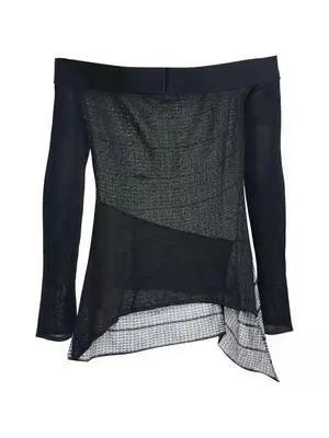 Roland Mouret Off-shoulder Knitted Blouse